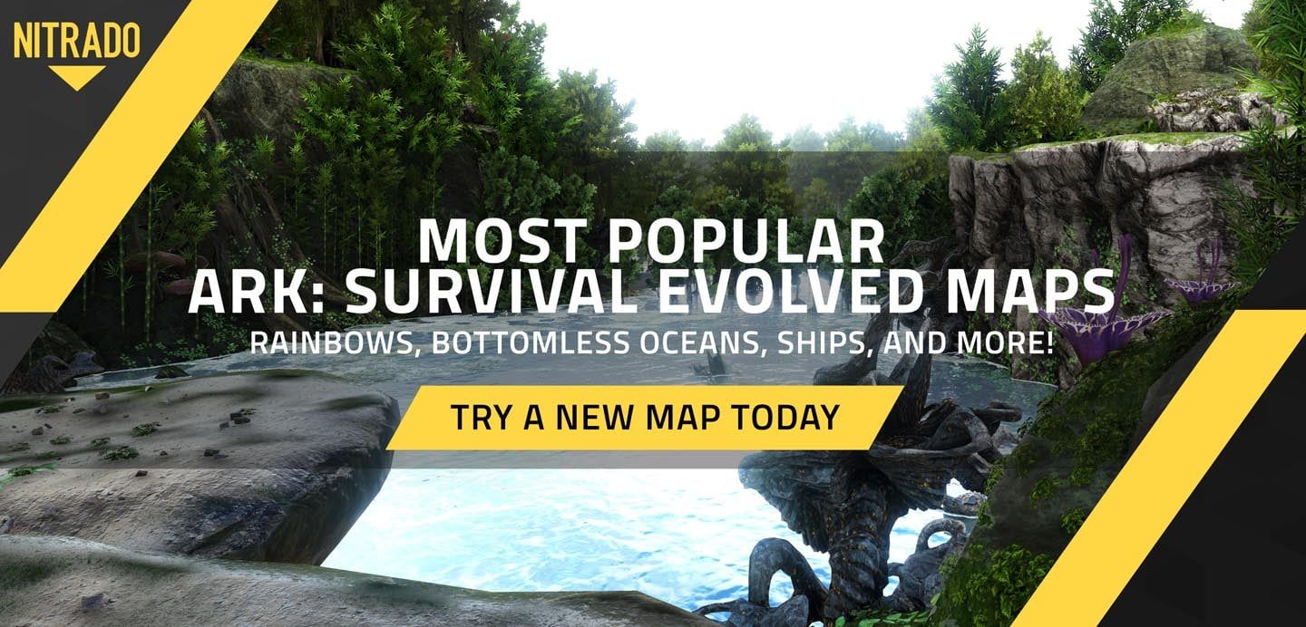 ARK: Survival Evolved の人気マップ | NITRADO