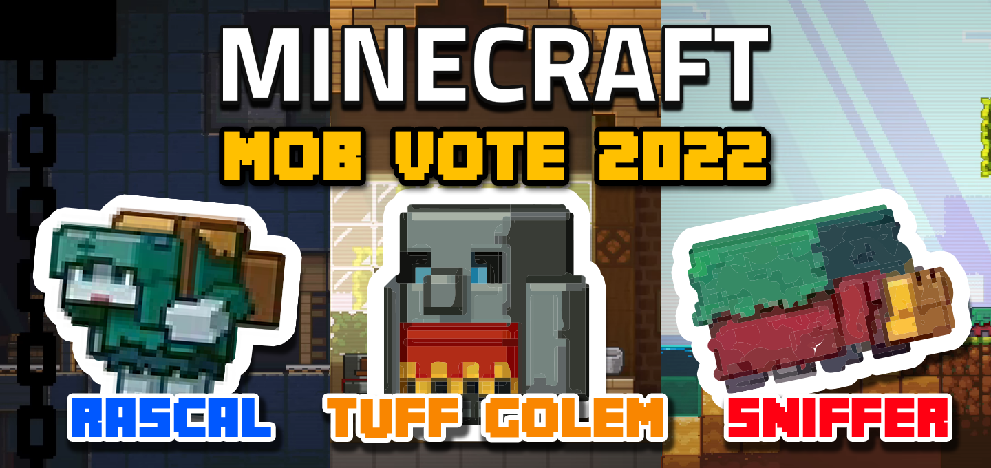 Mojang Minecraft Mob Vote - Sniffer, Rascal, and Tuff Golem | NITRADO